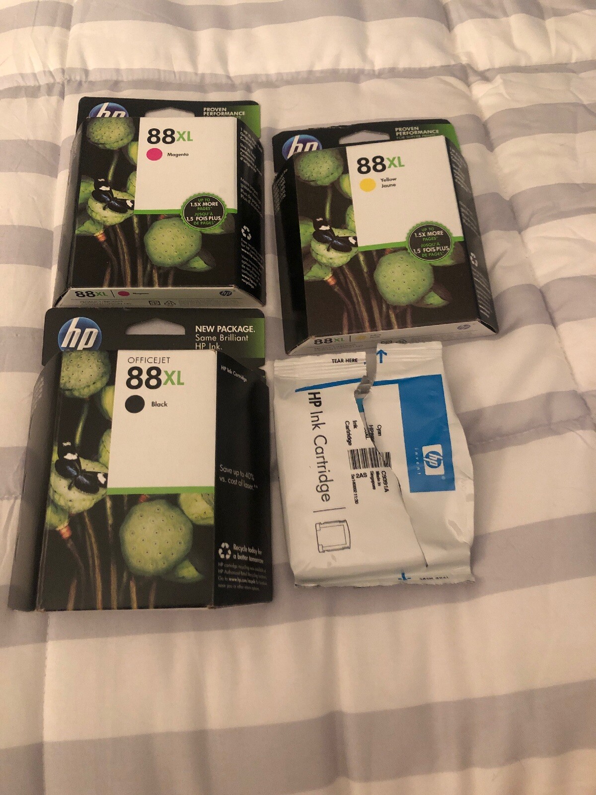 HP 88XL Black & Colors Ink Cartridge Combo C9391AN-92AN-93AN-96AN ...