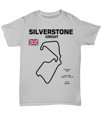 Silverstone Circuit Track Outline t-shirt - Unisex Tee | eBay