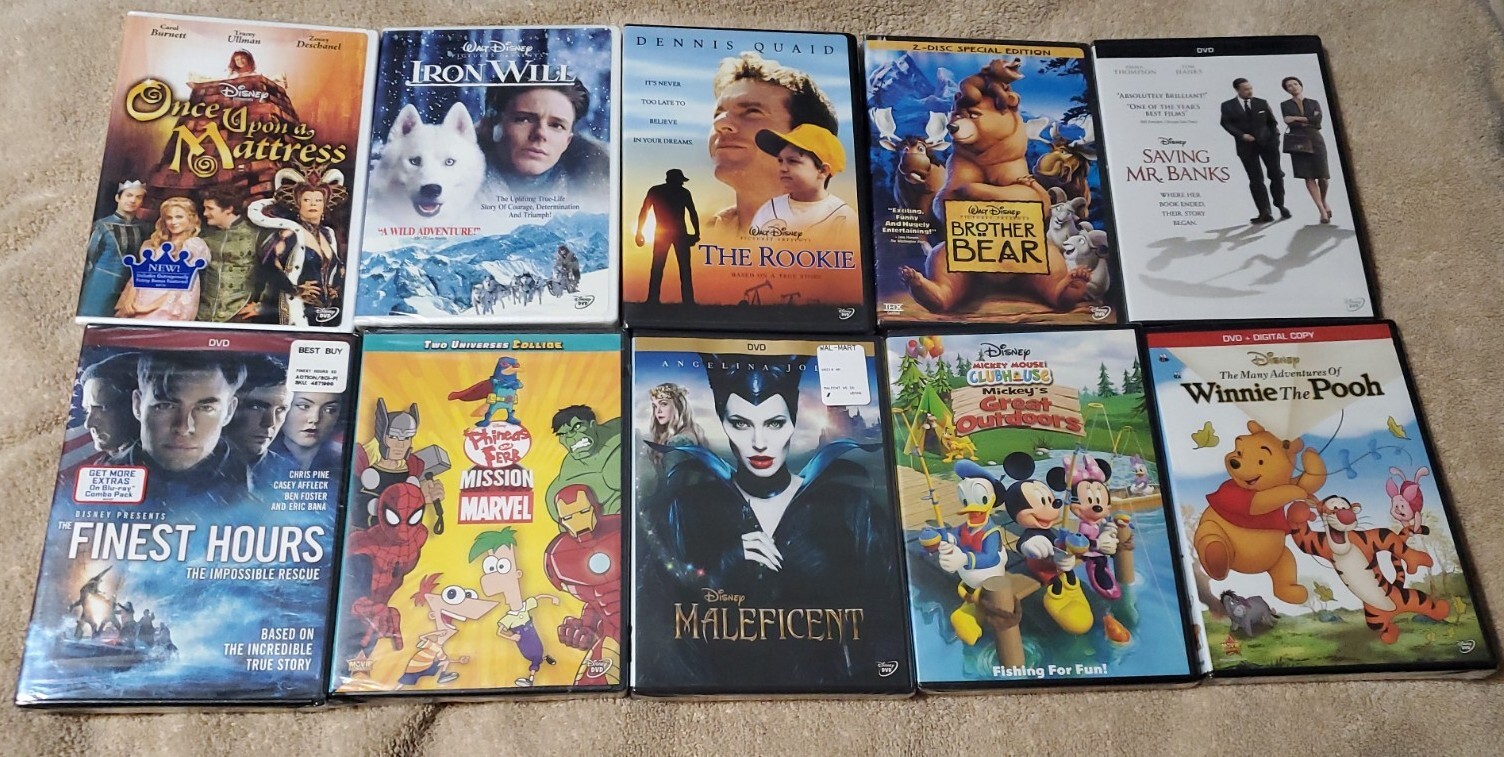 27 DISNEY MOVIE COLLECTION DVD LOT NEW AND SEALED JUNGLE BOOK / TOY ...