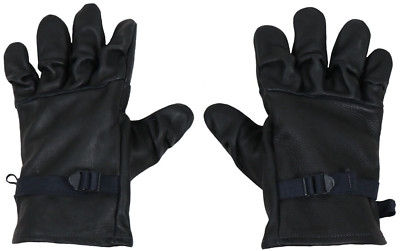 Size 4 - USGI Black Leather Light Duty Gloves D3A Utility Military ...