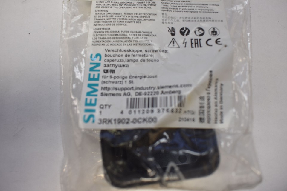 Siemens Screw Cap 3RK1902-0CK00 | eBay
