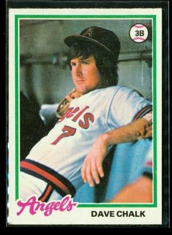 Vintage 1978 TOPPS Baseball Trading Card #178 DAVE CHALK Los Angeles ...