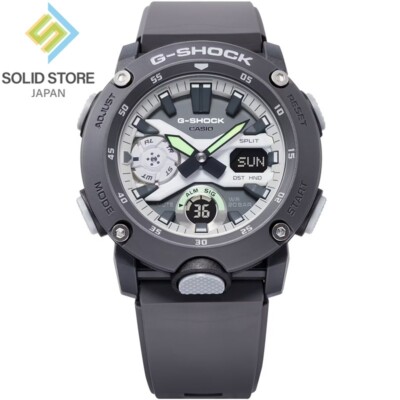 CASIO G-SHOCK GA-2000HD-8AJF HIDDEN GLOW Series Watch Gray Luminous ...