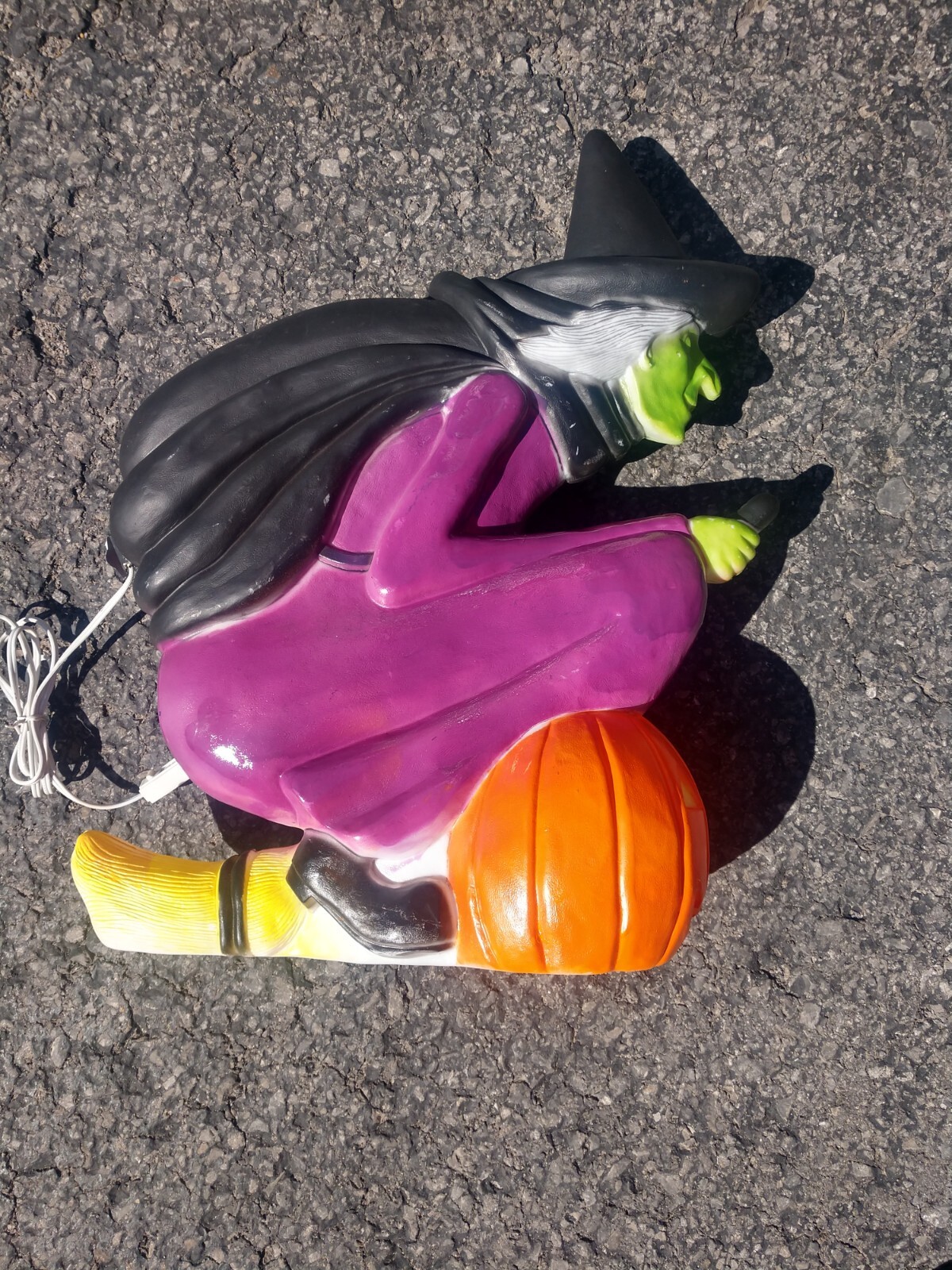 Rare Halloween Plastic Blowmold Blow Mold Witch Union Featherstone W ...