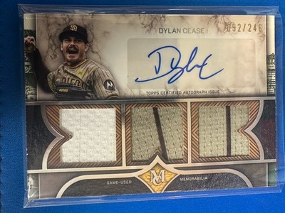 Dylan Cease /246 2025 Topps Museum Signature Swatches Triple Relic Auto ...