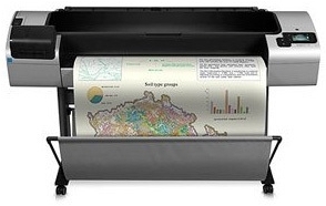 HP HEWLETT-PACKARD DESIGNJET T1300 44INPS EPRINTER Projector Screen for ...
