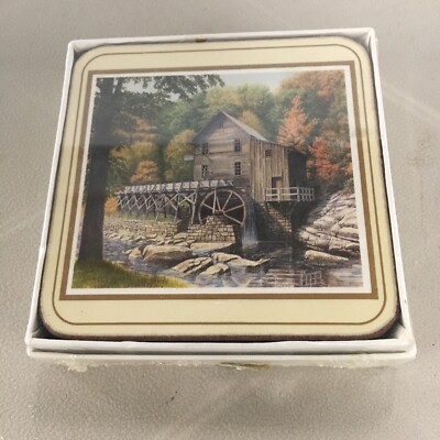 English Life Coasters Set of Six Watermills Made in England Sealed | eBay