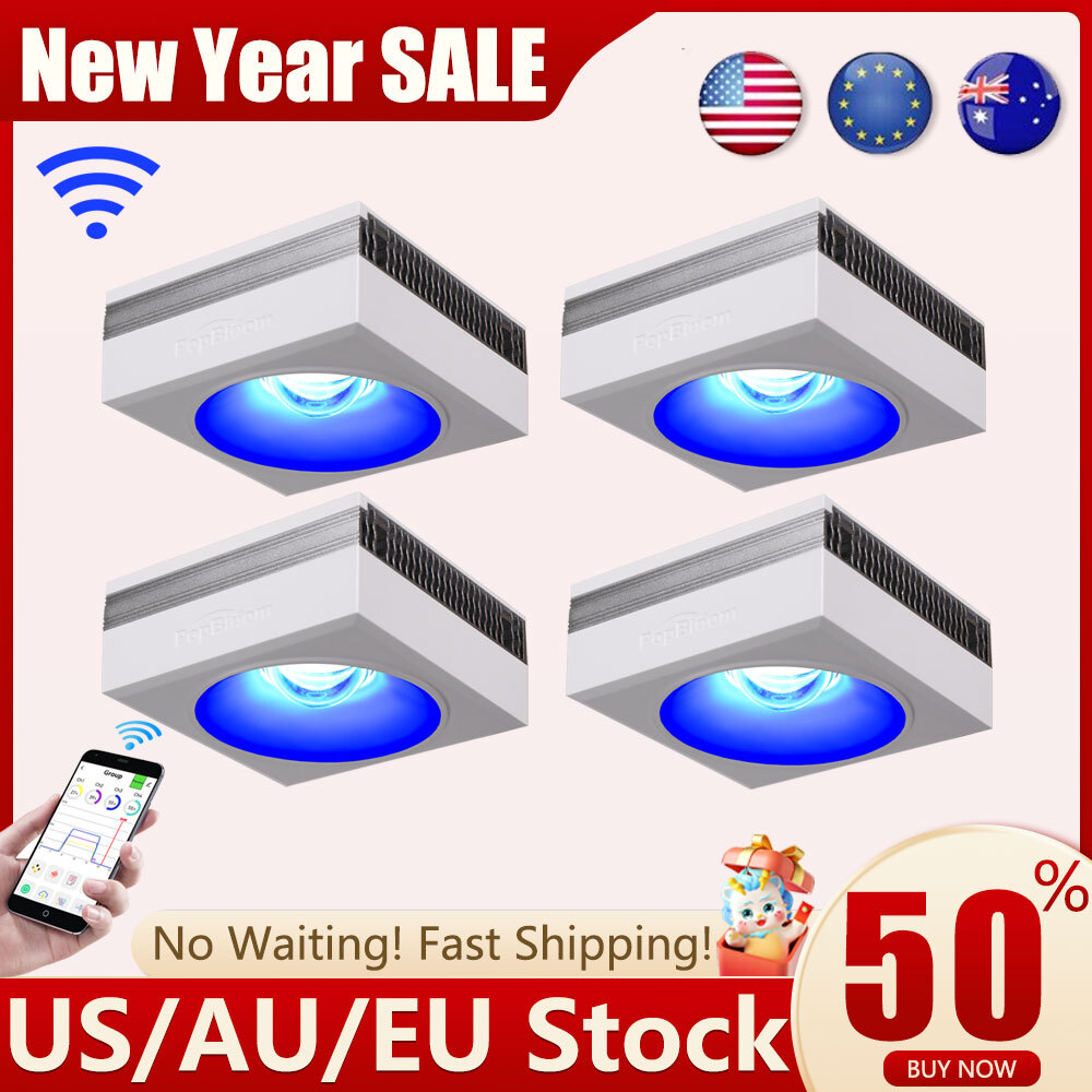1PC-4PCS PopBloom RL90 Led Aquarium Light Reef Coral Grow Marine ...