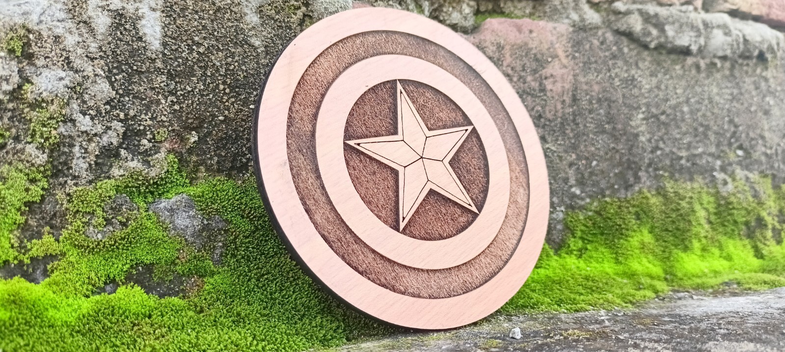 Captain America Shield Coaster Marvel Collectible MCU Fans Gift Car Tea ...