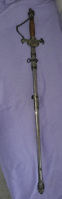Antique 1800s KNIGHTS OF PYTHIAS FCB Early Victorian Ceremonial Sword w ...
