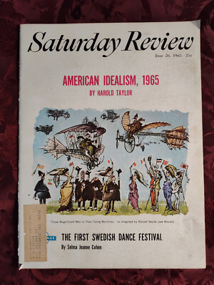 Saturday Review June 26 1965 HAROLD TAYLOR LUTHER EVANS KENNETH REXROTH ...