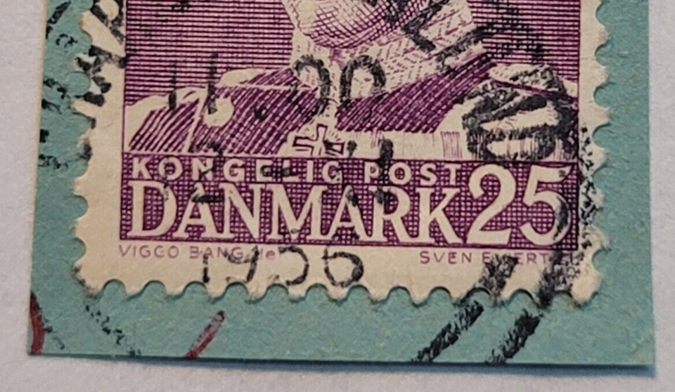 Kongelig Post Danmark ~ King Frederik IX ~ 30 Red Stamp ~ Cancelled ~ c ...