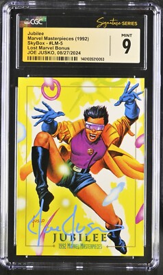 Jubilee Marvel Masterpieces 1992 #LM-5 SKYBOX CGC 9 MINT signed Joe ...