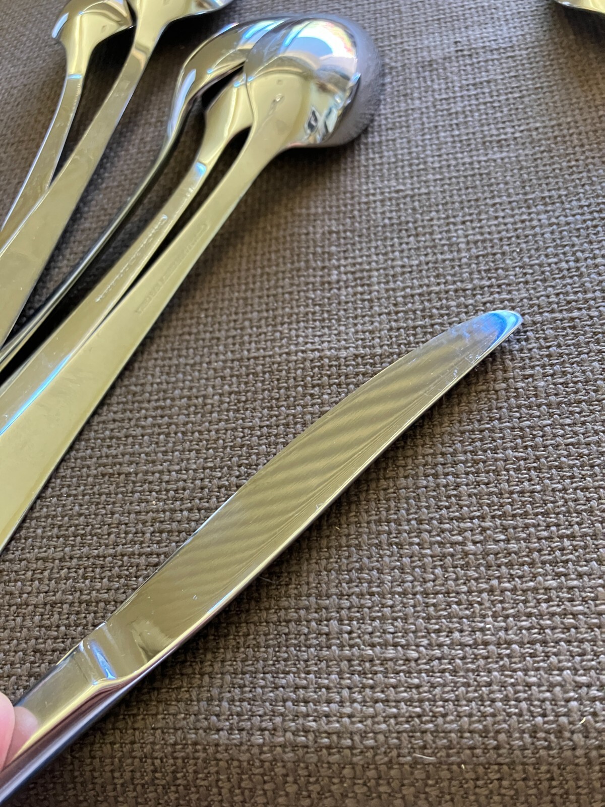 11 Pc Yamazaki EPOCH Patrick Meyer Stainless Flatware Knife & 10 Soup Spoons | eBay