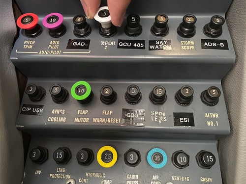 Aircraft Color Coded Circuit Breaker Caps - 12 Pack - Klixon-style ...