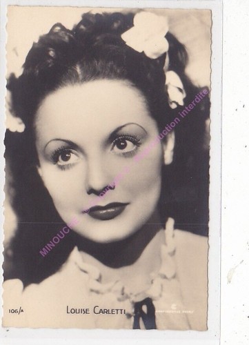 CPSM RPPC STAR LOUISE CARLETTI PHOTO CONTINENTAL FILM 106/A | eBay