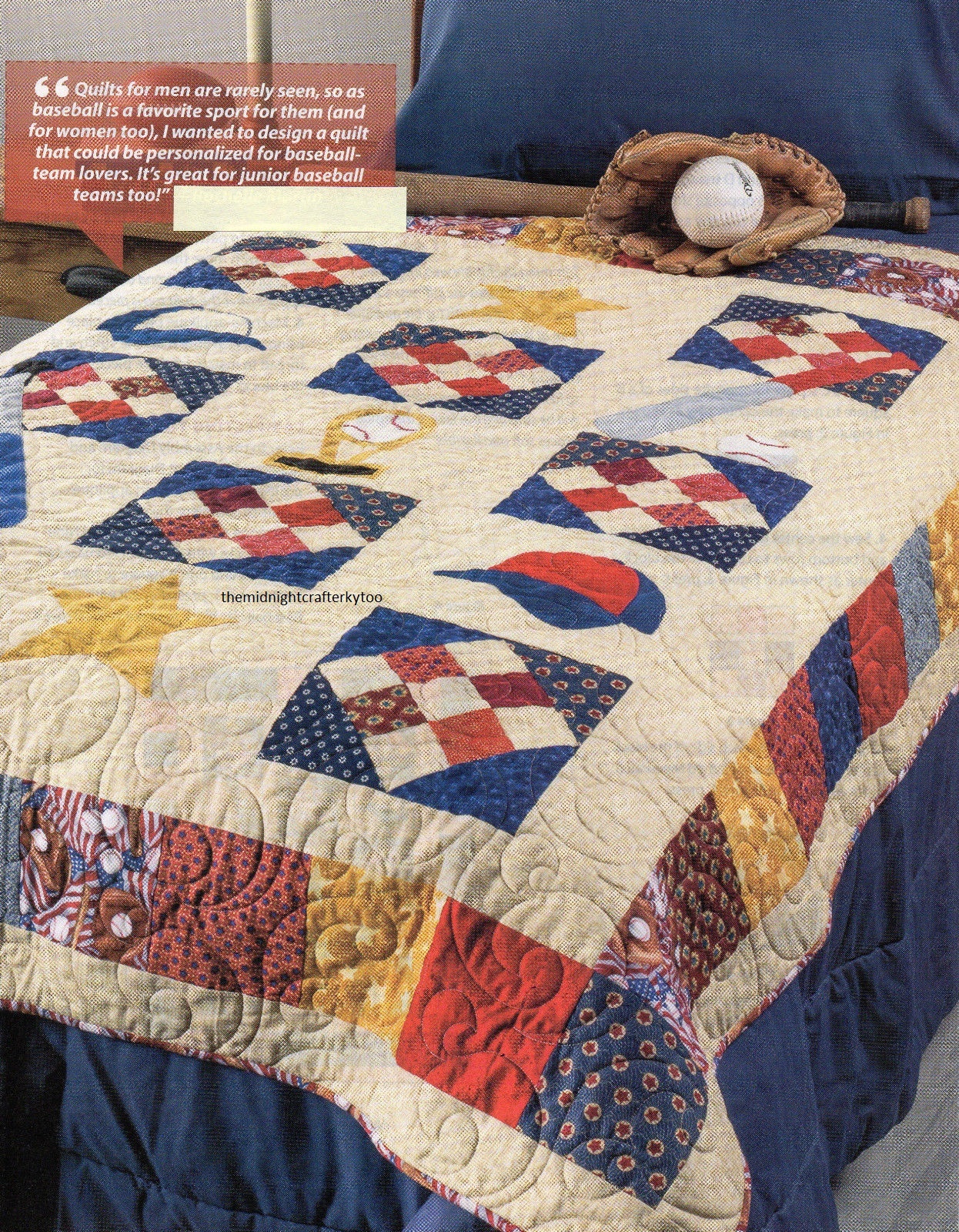 Let's Play Ball Quilt Pattern Pieced/Applique RM | eBay