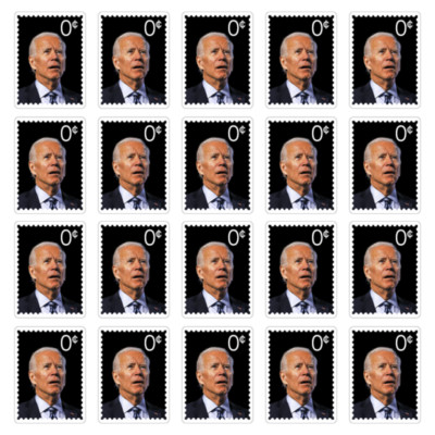 Joe Biden Stamps Zero Cents Stickers No Cents FJB LGB Parody Funny ...