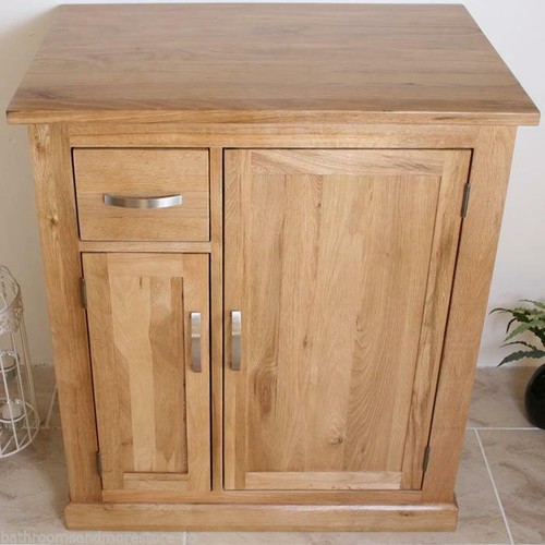 Oak Bathroom Storage Cabinet – Rispa
