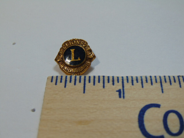 Lions Club Pin Lapel Pin, Tie Tack, Hat Pin, Reg. US Patent Office ...