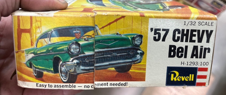 Revell h-1292 1957 Chevy Bel air 1/32 1968 VINTAGE kit McM niob | eBay