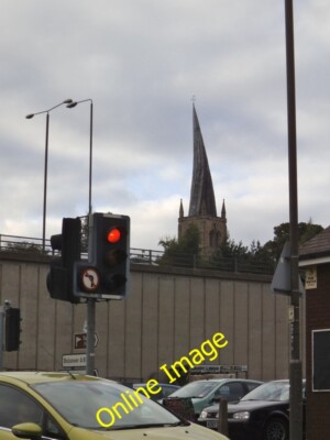Photo 6x4 Spire Lights Chesterfield/SK3871 The view from the traffic ...