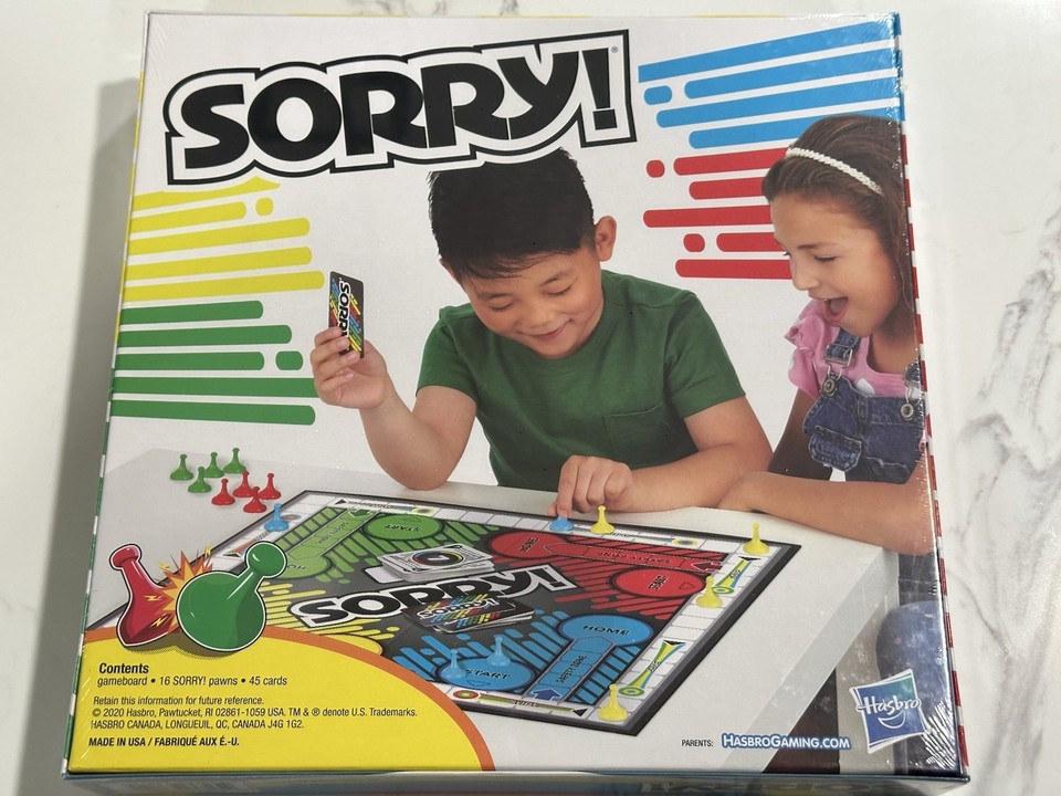 Sorry! Kids Board Game Family Board Games For Kids And Adults 2 To 4 ...