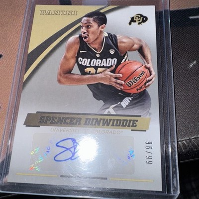 2016 Panini Colorado Buffaloes Auto Silver /99 Spencer Dinwiddie #SD-CU ...