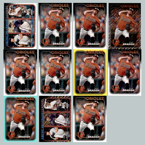 Kyle Bradish Lot 11 Baseball Cards 2024 Topps All Star Game Foil 1156 ...