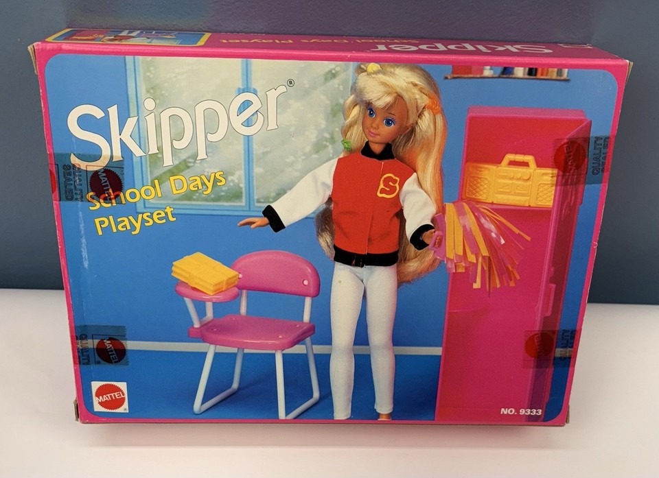 Vintage New 1992 Skipper School Days Playset #9333 Sealed Box MISB ...