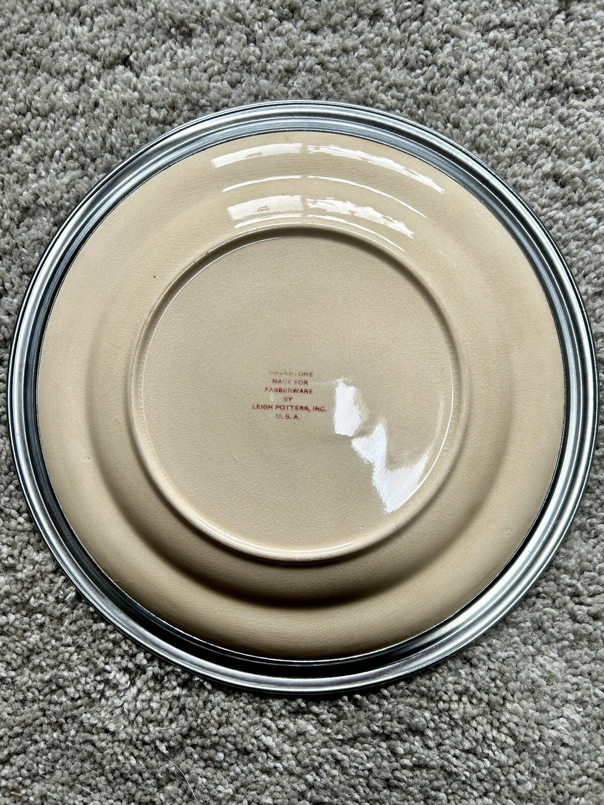 Antique Umbertone Farberware Leigh Potters Art Deco Calla Lily Plate ...