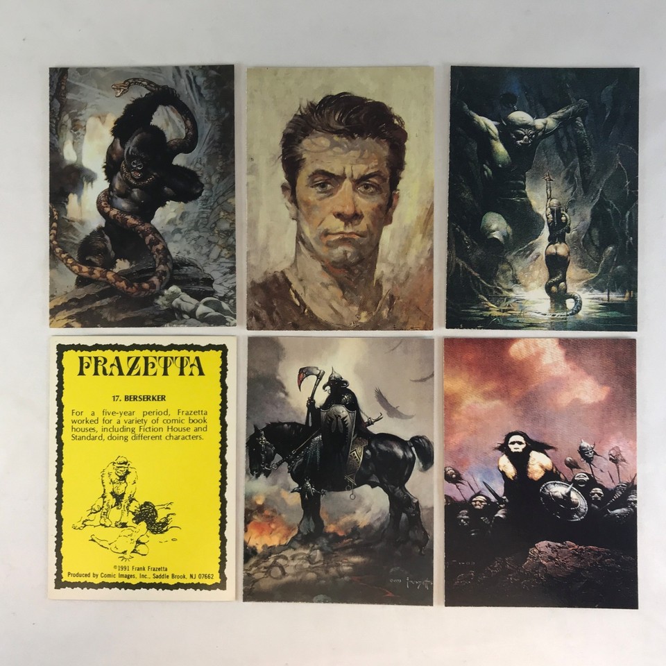 FRANK FRAZETTA SERIES 1 (Comic Images 1991) Complete Trading Card Set ...