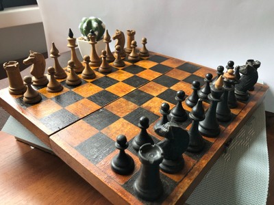 Rare, Vintage wooden chess, rare chess, 1950s design, Soviet chess ...