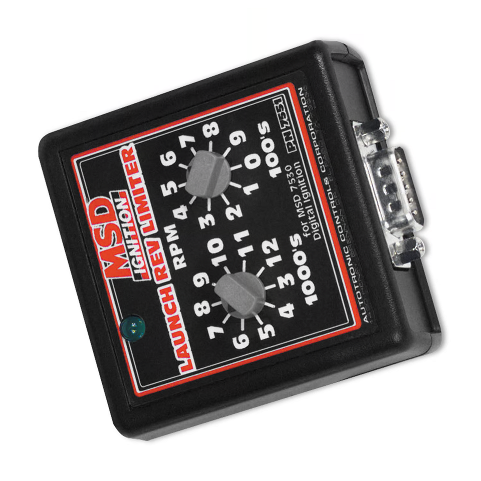 MSD Manual Launch Control Rev Limiter Switch Box For Digital-7 Ignition ...