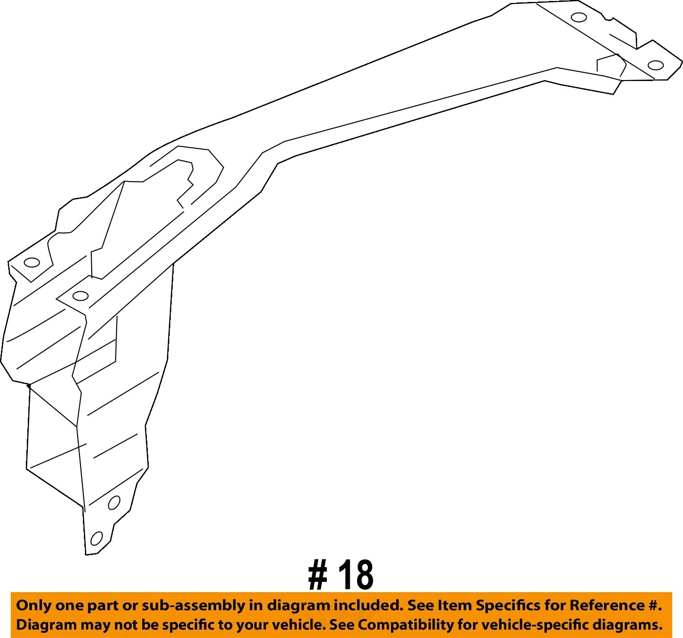 BMW 2 F46 Front Slam Panel Headlight Support Left 51647426633 Genuine ...