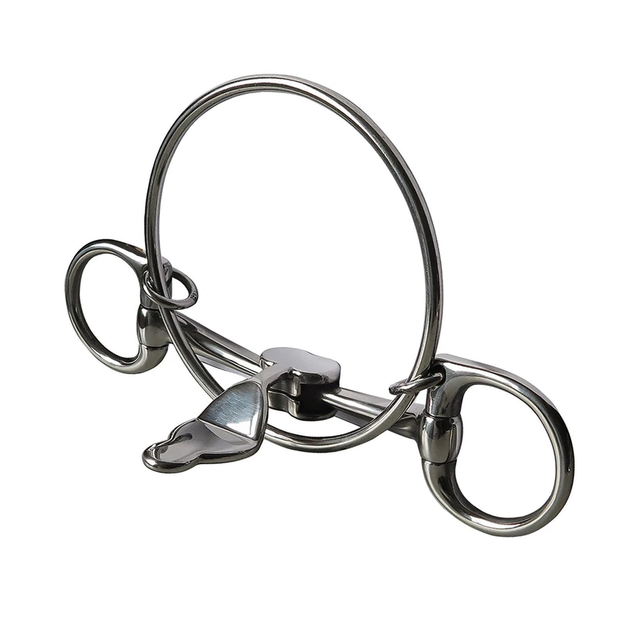 D Ring Snaffle Bit With Curb Chain