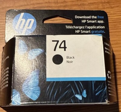 HP 74 Original Black Ink Cartridges (CB335WN) EXPIRES 06/2025 | eBay