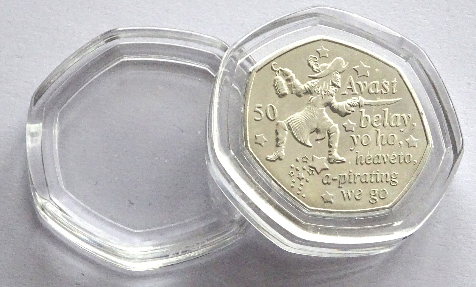 HEPTAGON Coin Capsules 28 mm 50p Olympic, Beatrix 10,20,50,100 capsules ...