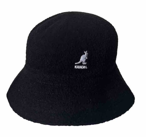 Vintage Kangol Bucket Hat Black Medium Hip Hop LLCoolJ Rap Mens | eBay