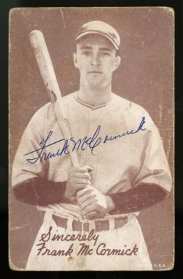 1939-46 EXHIBITS FRANK MCCORMICK AUTOGRAPHED GEM MINT SIGNATURE | eBay