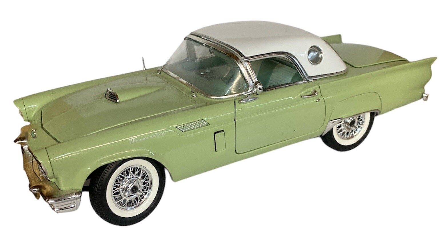 1956 Ford Thunderbird T-Bird Model Car Green White Convertible 2014 ...