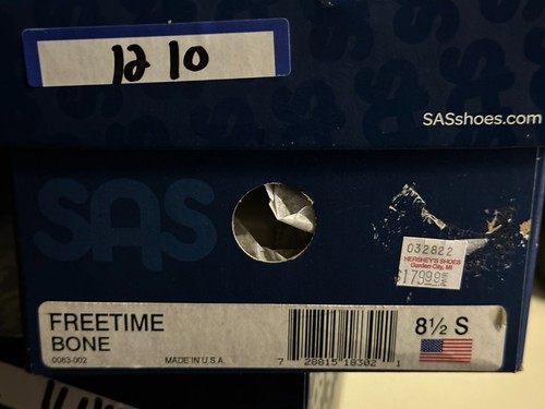 SAS, Bone/Ivory, Freetime Bone, Women's, 8.5 S NEW | eBay