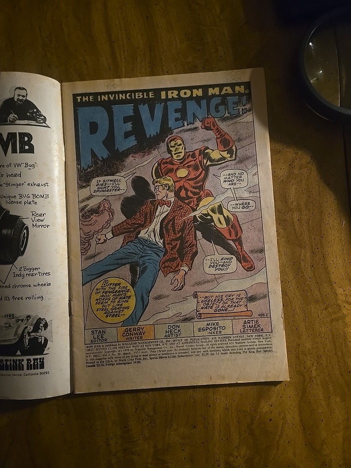 Invincible Iron Man #35 ~ 1971 Marvel Comics | eBay