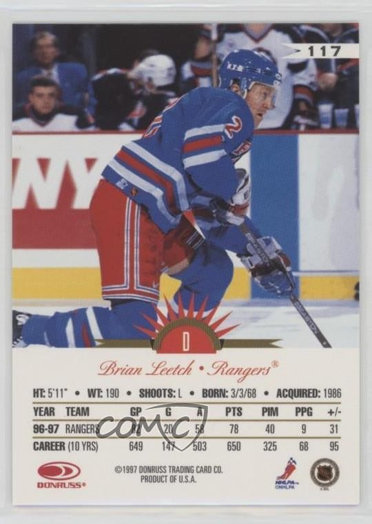 1997-98 Leaf Fractal Matrix Brian Leetch #117 HOF | eBay