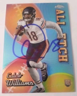 Caleb Williams 2024 Topps Chrome All Etch RC Autograph Hand Signed ...
