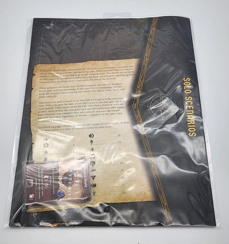 Gloomhaven 2nd Edition Solo Scenario Booklet And Card Cephalofair Board ...
