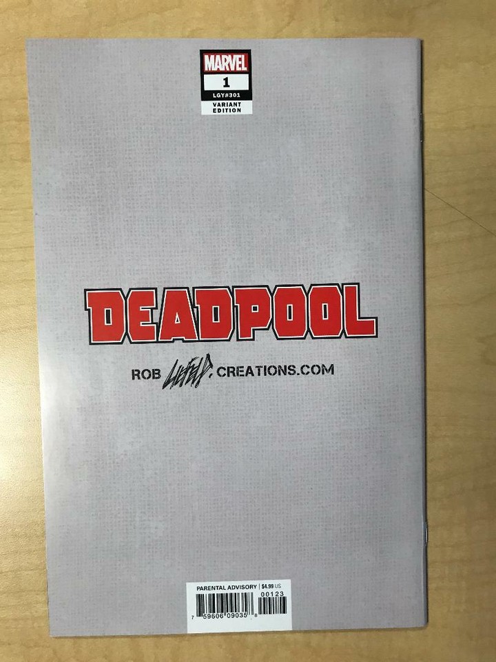 DEADPOOL #1 Chase Variant Cover Marat Mychaels Rob Liefeld Skottie ...