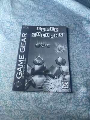Sega Game Gear PAMPHLET ONLY Super Columns | eBay