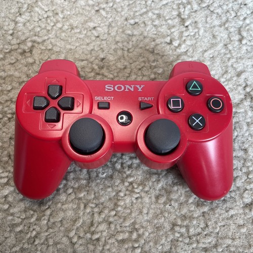 Sony Playstation 3 PS3 DualShock 3 Controller Red OEM CECHZC2U READ ...