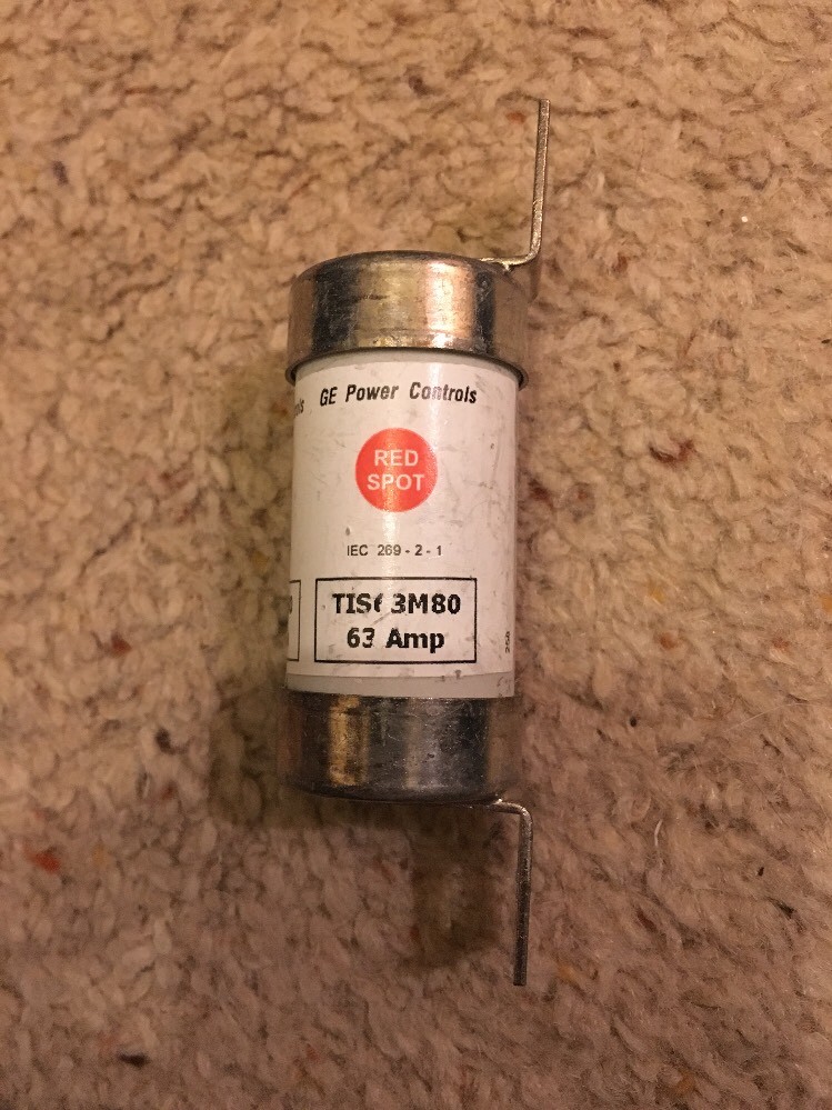 Red Spot Fuse Type gM 63 Amp GE POWER CONTROLS | eBay